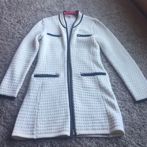 Boston Proper | Jackets & Coats | Boston Proper Texture Piped Sweater ...